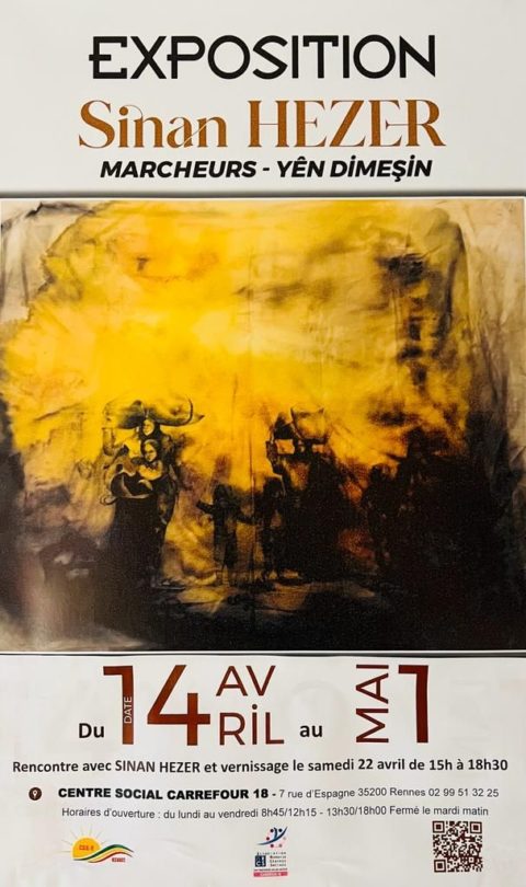 Sinan Hezer, peintre kurde engagé, expose à Rennes « Yên dimenşin ...